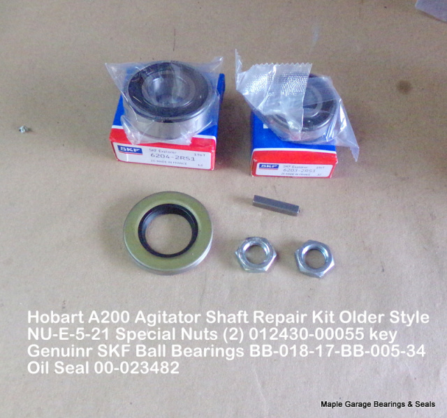 Hobart A200 Agitator Shaft Repair Kit Older Models NU-E-5-21 Special ...
