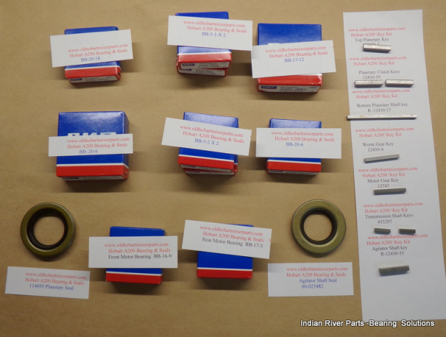 Hobart Superior A200 Bearings-Seals & Key Kit