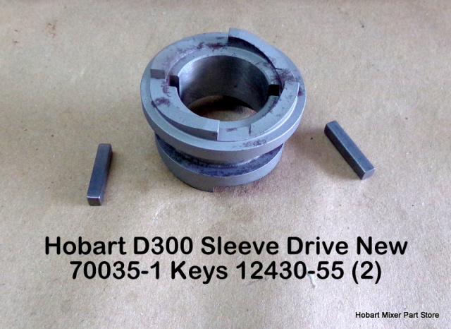 Hobart D300 Sleeve Drive New 70035-1 Keys 12430-55 (2)