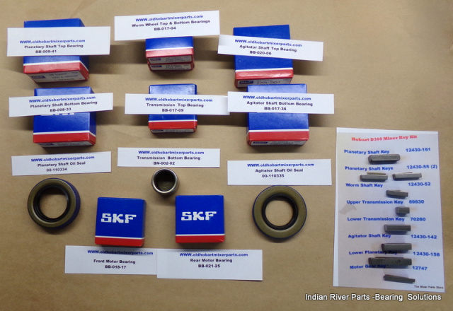 Hobart Superior D300 Bearings-Seals & Keys Kit